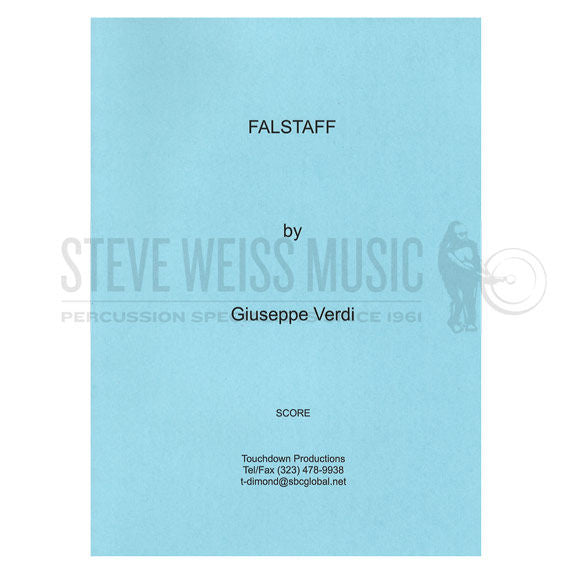 Verdi-Falstaff (perc. and timp. parts ed. by Theresa Dimond) | Steve ...